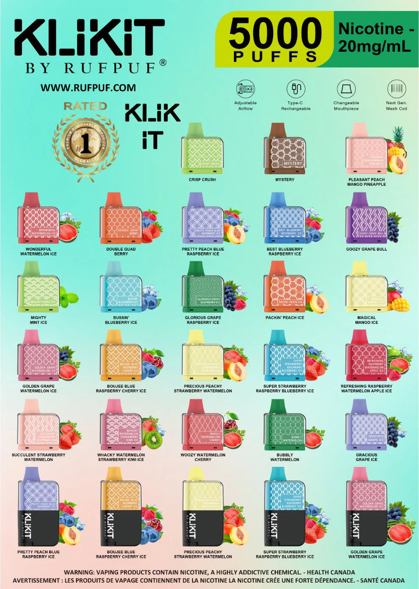 KLIKIT 5000 PODS – Vapor Haze Canada